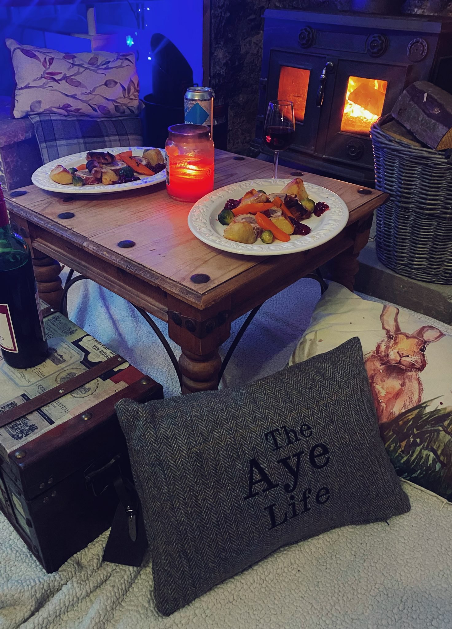 Lily Hamilton Gifts: The Aye Life Embroidered Cushion - The Aye Life